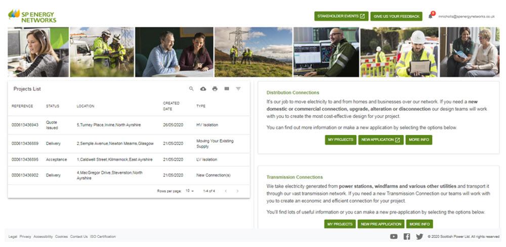 Customer Connections Portal - SP Energy Networks